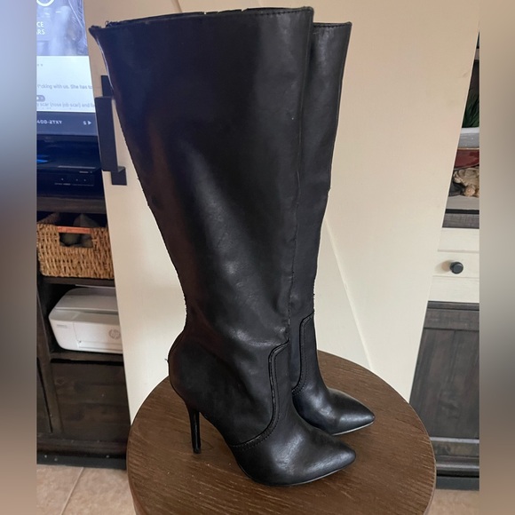 Gach | Shoes | Womens Black High Heel Boots | Poshmark